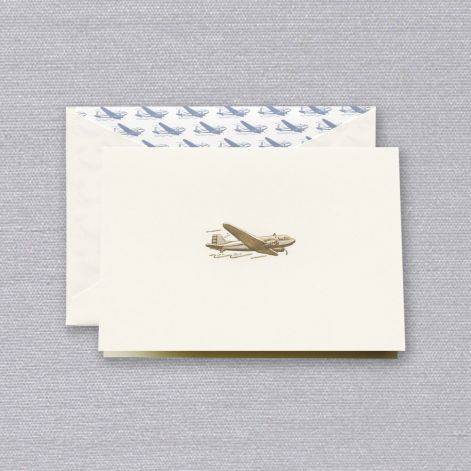 CRANE Engraved Vintage Airplane Note – PenAndPad
